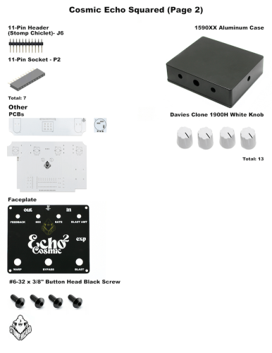 Cosmic Echo Squared – Stomp Wizard Assembly Instructions – Synthrotek